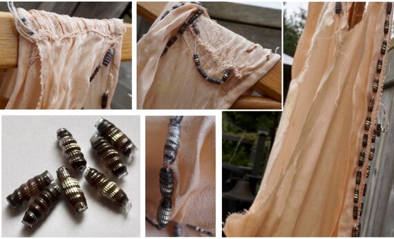 Horribly Torn & Tattered Vintage 1920s Ruffle Dress w… - Gem