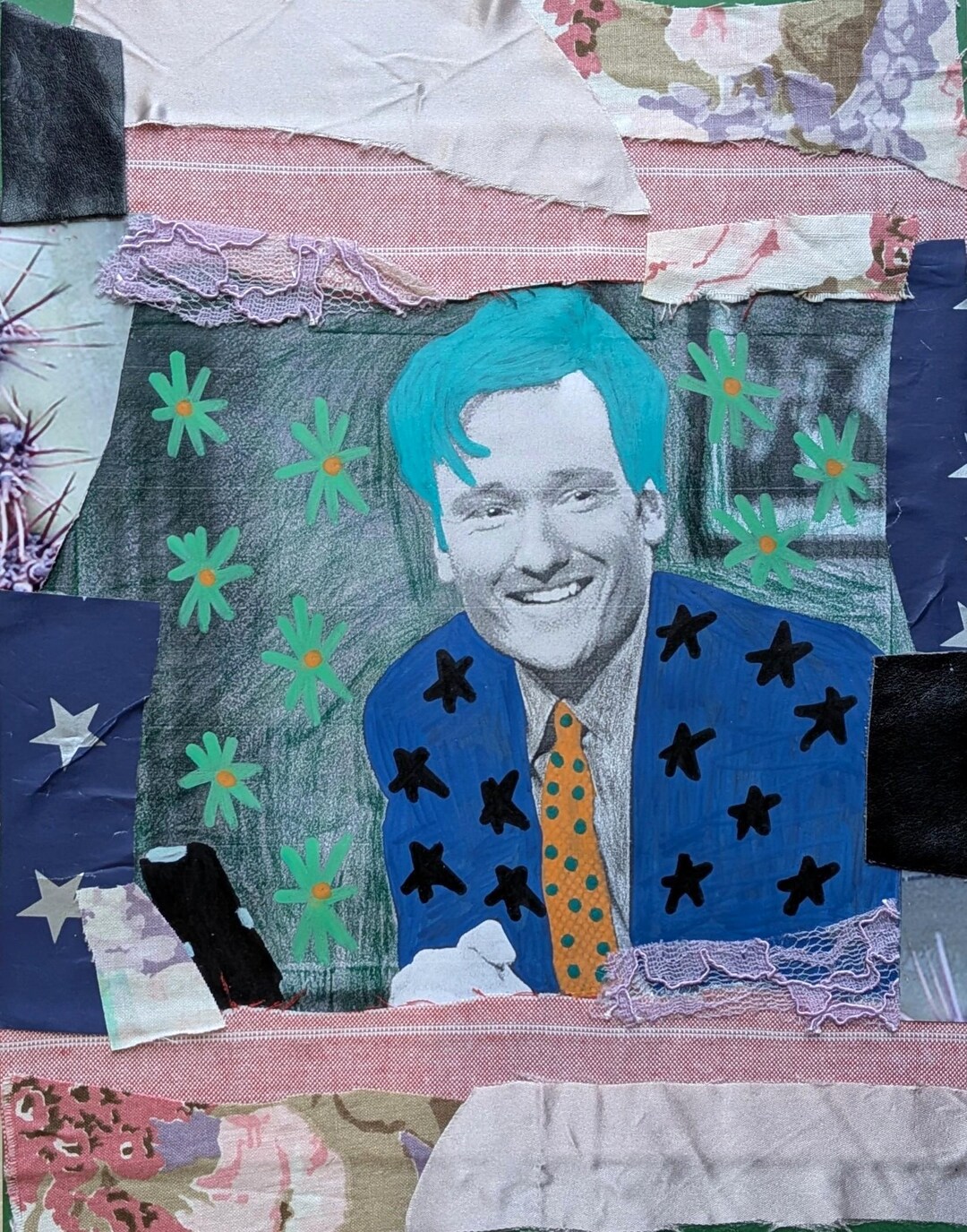 Conan Contemporary Mixed Media Collage - Etsy Canada