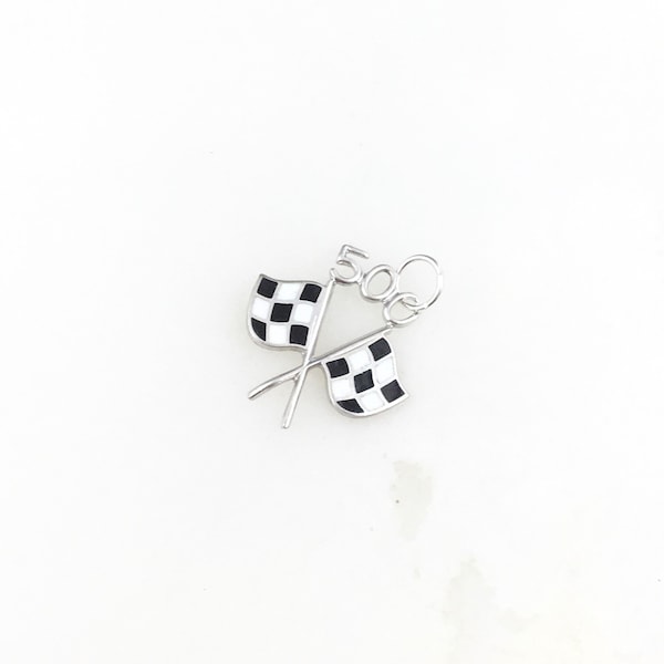 Checkered Flag Charm - Etsy