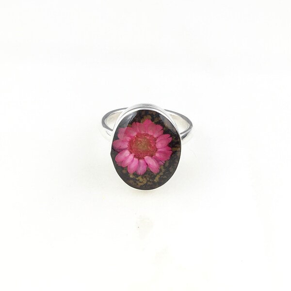 Pressed Flower Ring - Etsy