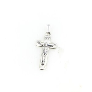 Vintage 925 Sterling Silver Cross Jesus Crucifix Religious Pendant ...