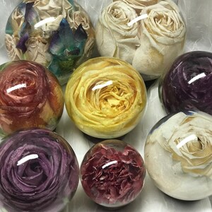 Sphere Paperweight From Flowers - Etsy
