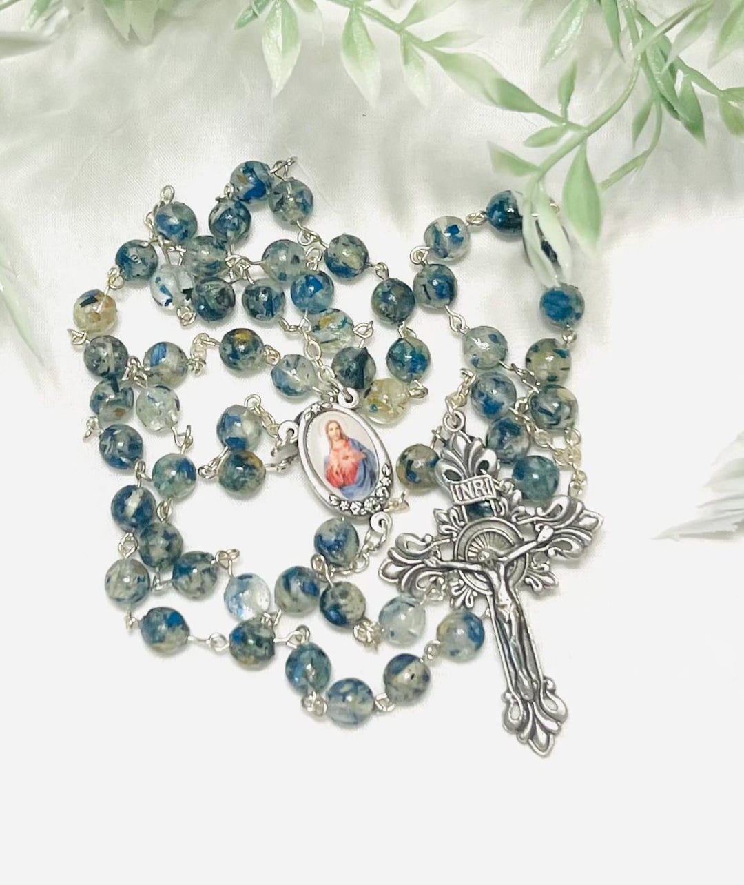 Handmade Rosary From Your Flowers - Etsy