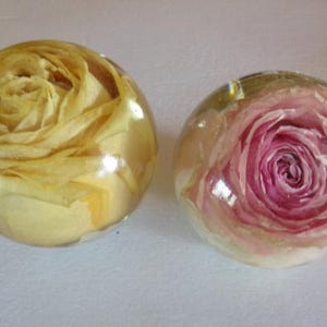 Sphere Paperweight From Flowers - Etsy