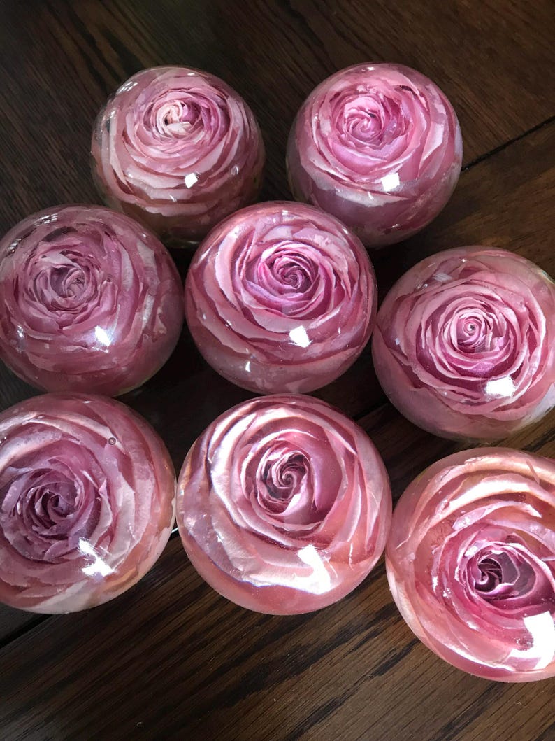 Sphere Paperweight From Flowers - Etsy