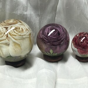 Sphere Paperweight From Flowers - Etsy