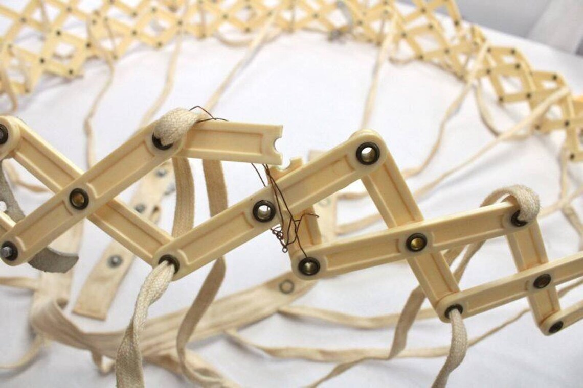 Vintage Collapsible Hoop Skirt Caged Crinoline Frame Belle O' the Ball ...