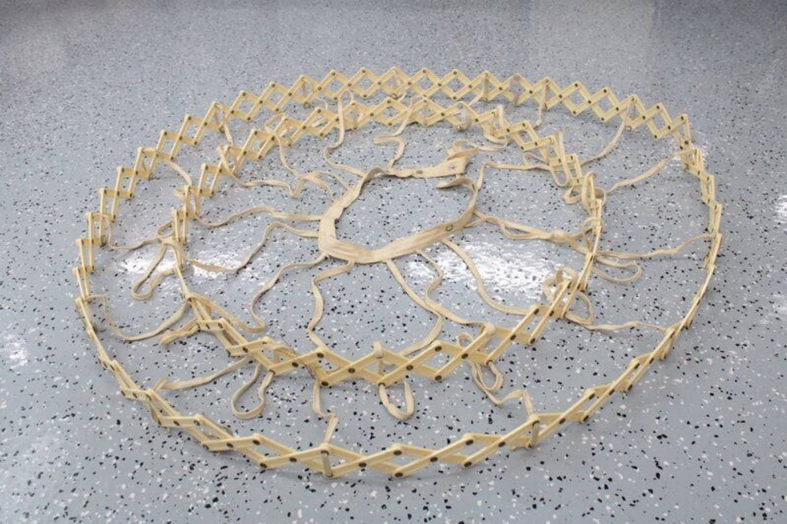 Vintage Collapsible Hoop Skirt Caged Crinoline Frame Belle O' the Ball ...