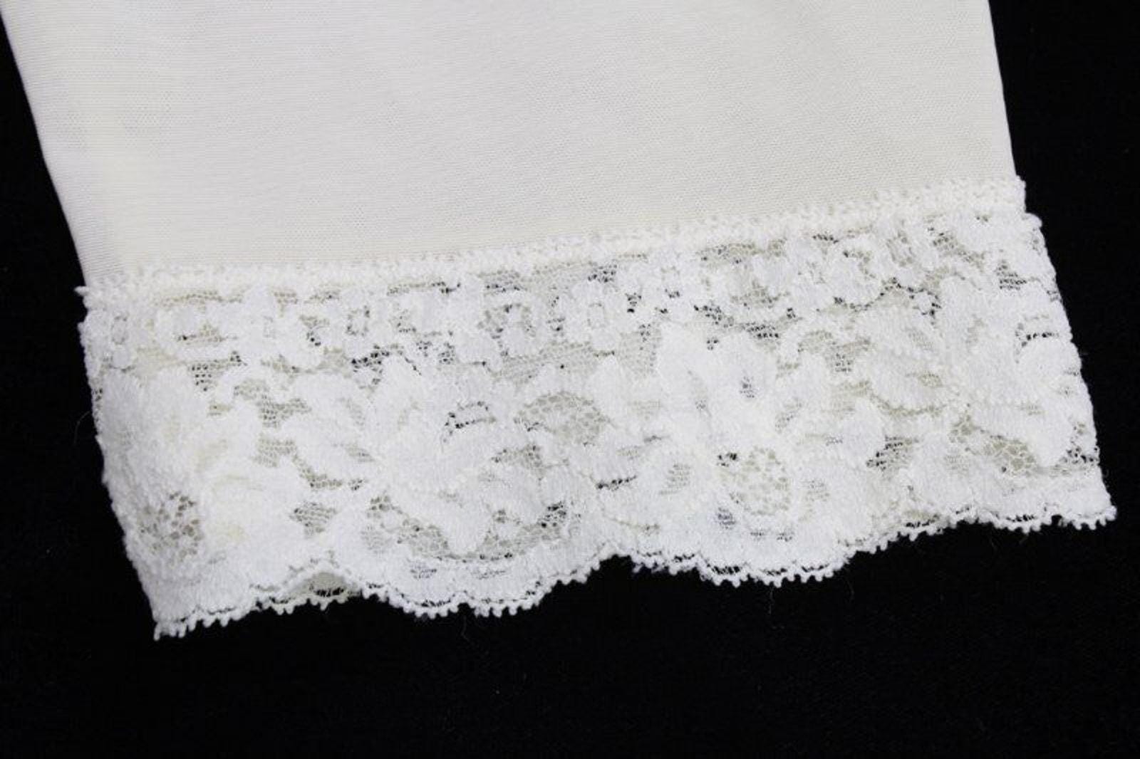 Vintage Glydons Long Leg Shaper Girdle L Lace Trim Pant Liner Knee ...