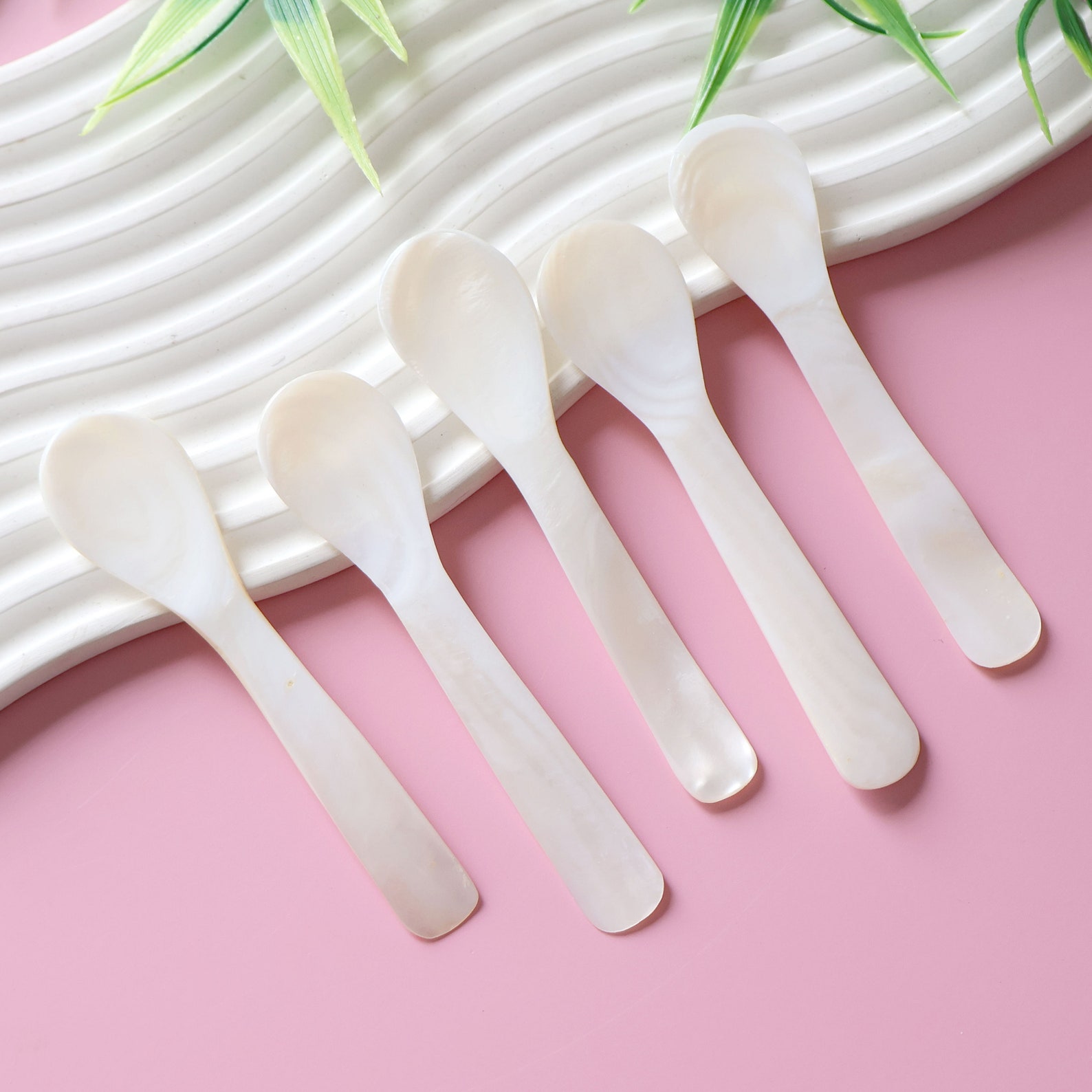 Shell Utensil Oyster Caviar Spoon, Mother of Pearl Caviar Spoon, Cute ...