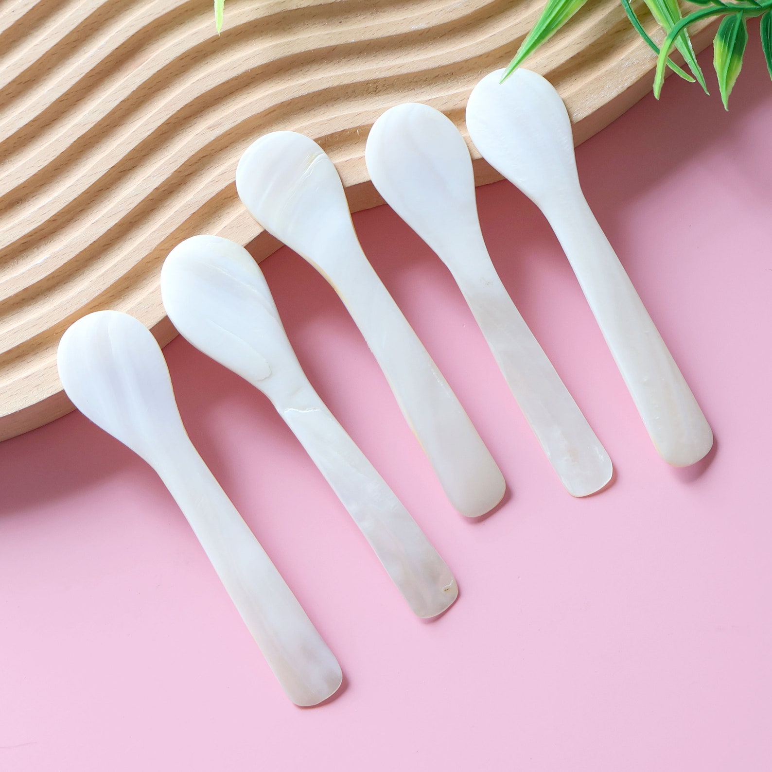 Shell Utensil Oyster Caviar Spoon, Mother of Pearl Caviar Spoon, Cute ...