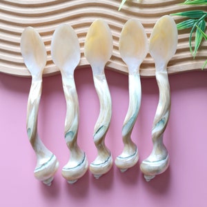 Mother of Pearl Caviar Spoon, Shell Utensil Oyster Caviar Spoon ...