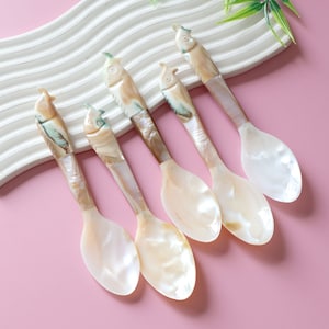 Seashell Spoon, Personalized Mother of Pearl Caviar Spoon, Shell ...