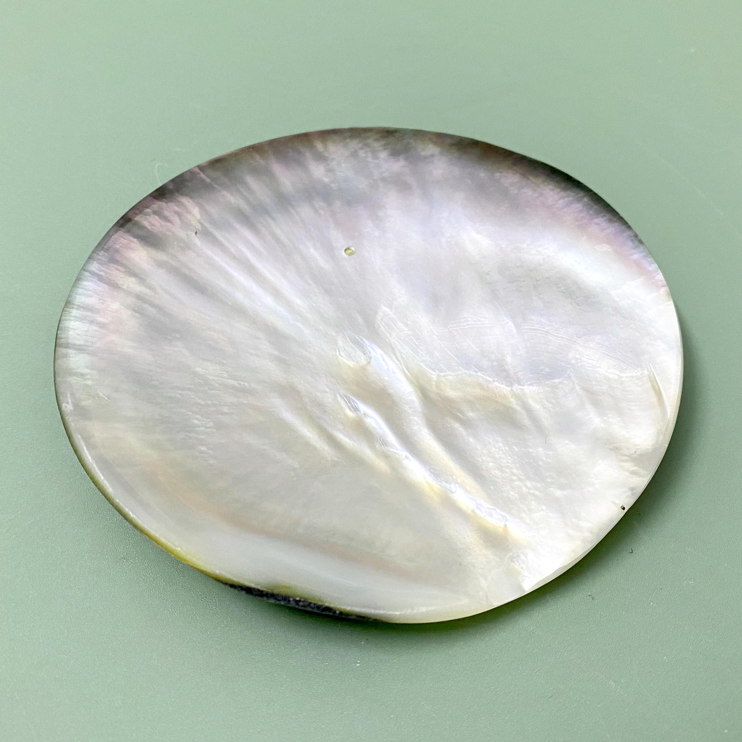 Handmade Mother of Pearl Round Plate, Round Plate Versatile for Caviar ...