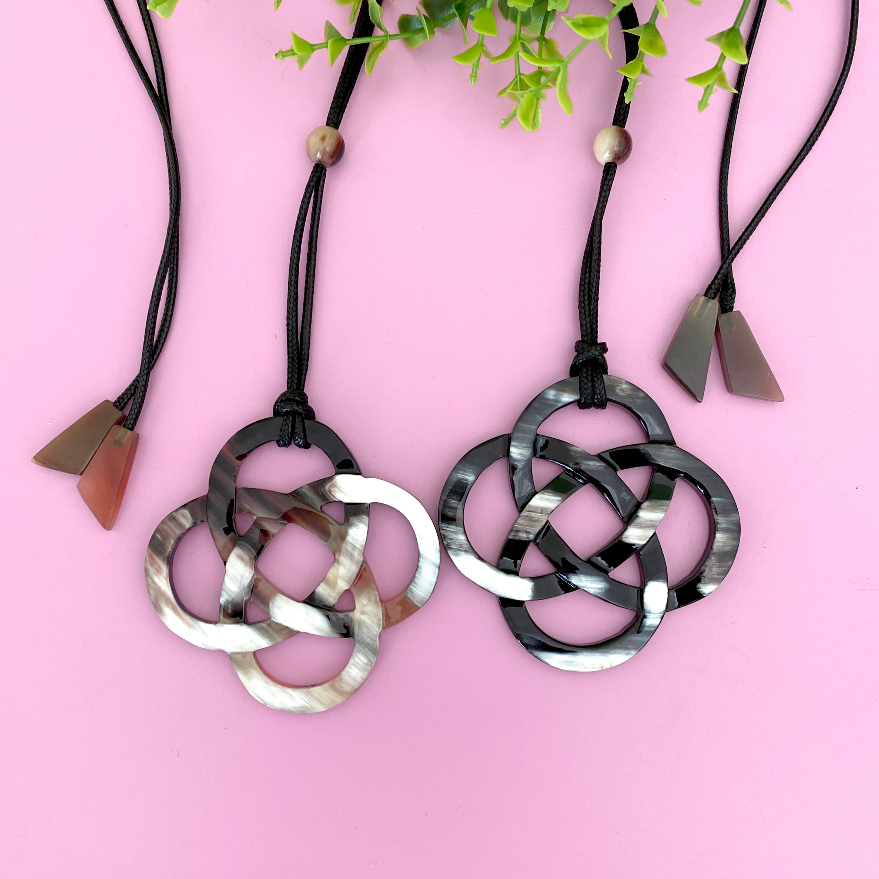 Handmade Natural Buffalo Horn Ethnic Necklace, Buffalo Celtic Knot ...