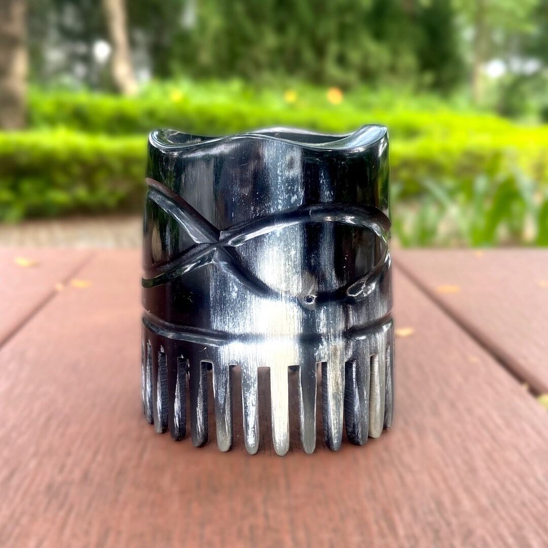Handmade Natural Buffalo Horn Massage Roller Helps Smooth Skin and ...