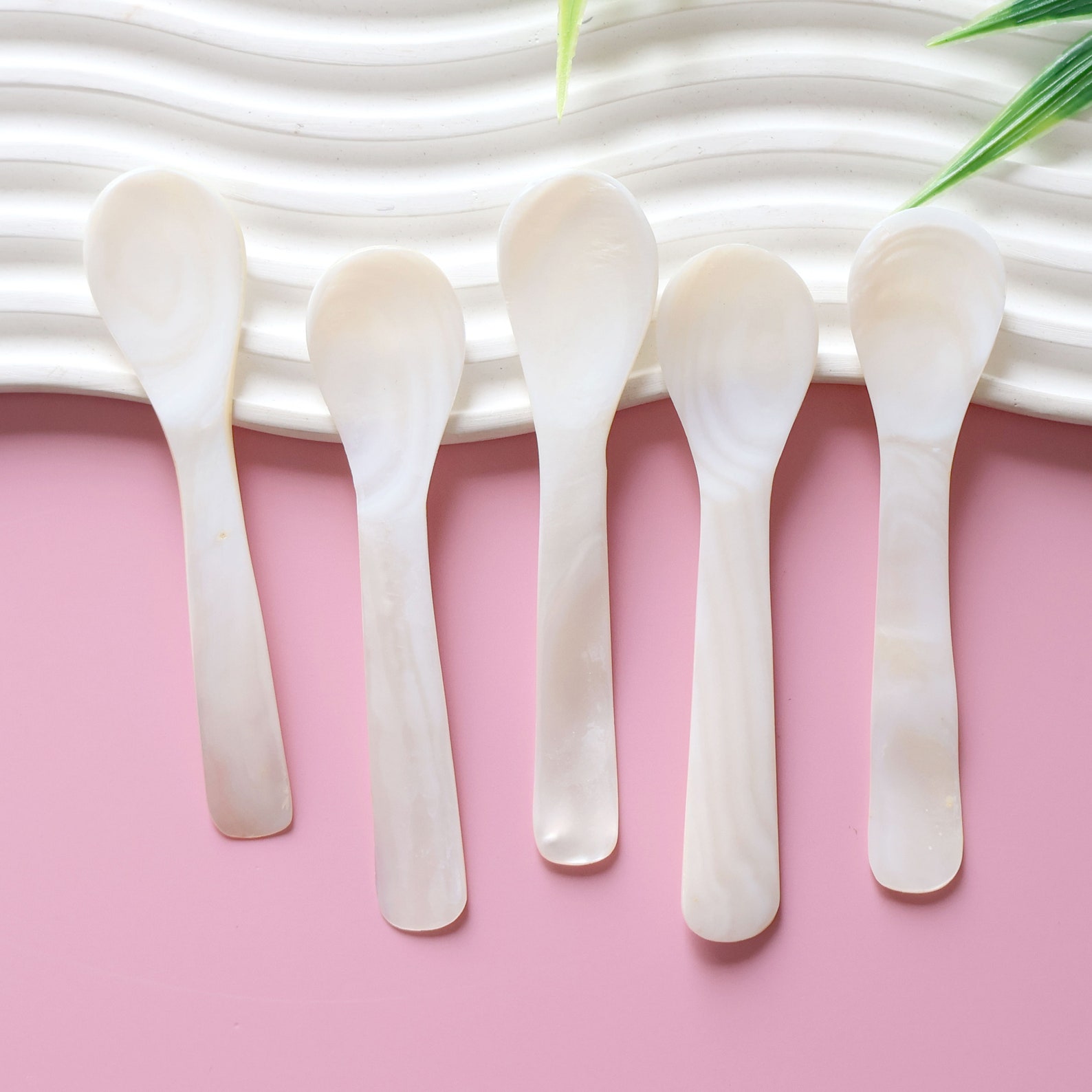 Shell Utensil Oyster Caviar Spoon, Mother of Pearl Caviar Spoon, Cute ...