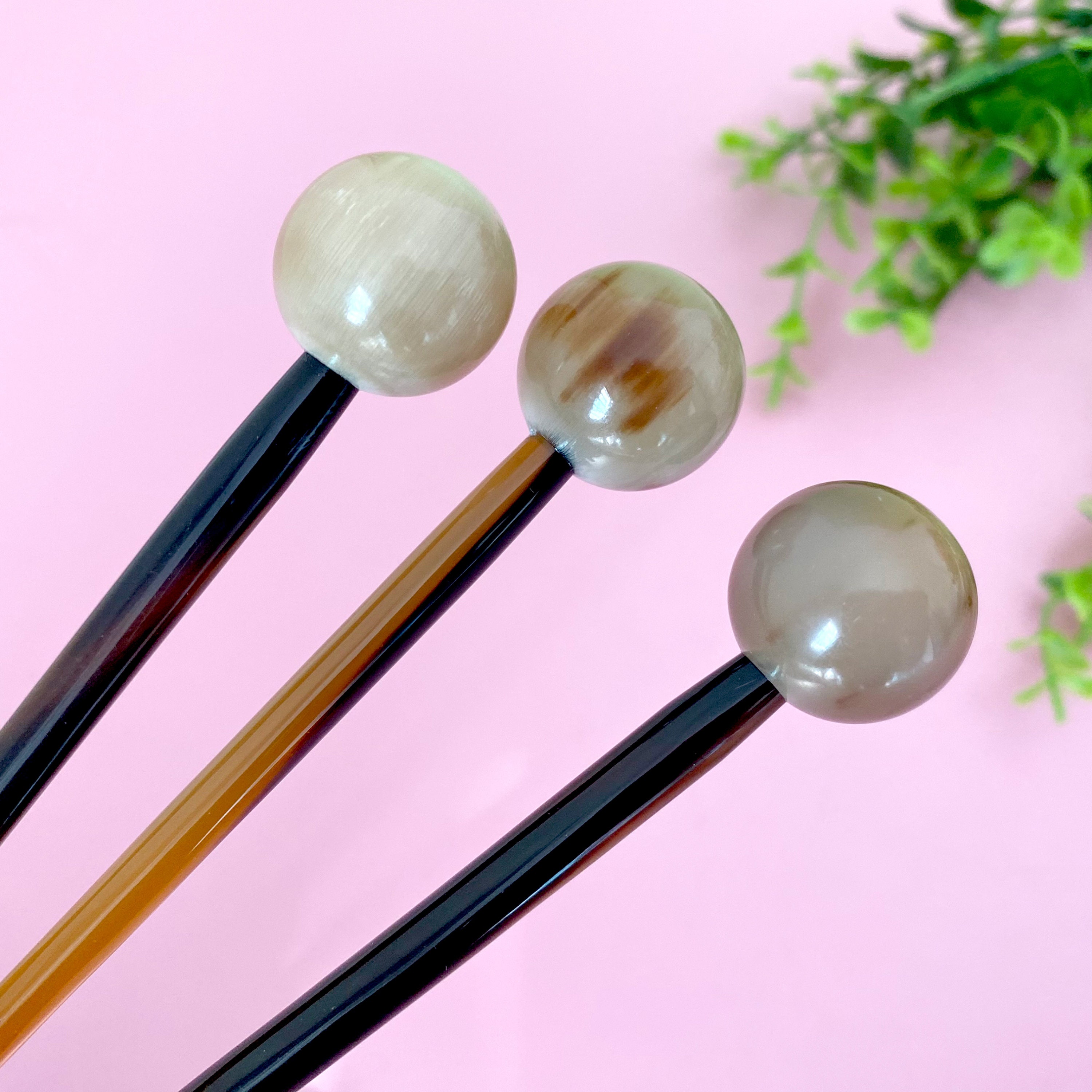Personalized Handmade Natural Buffalo Horn Hairpin, Custom Name Hair ...