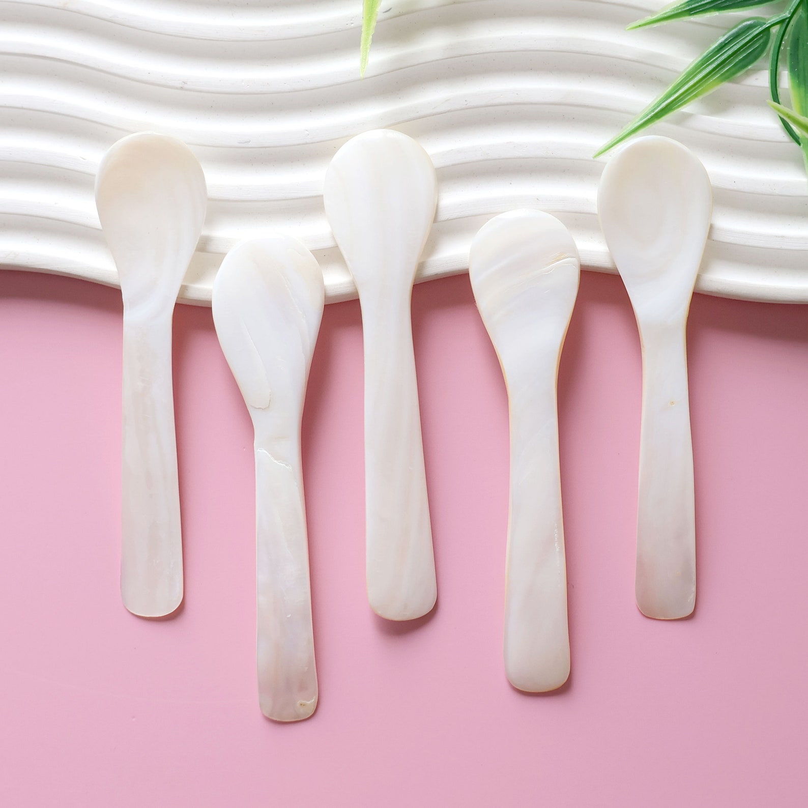 Shell Utensil Oyster Caviar Spoon, Mother of Pearl Caviar Spoon, Cute ...