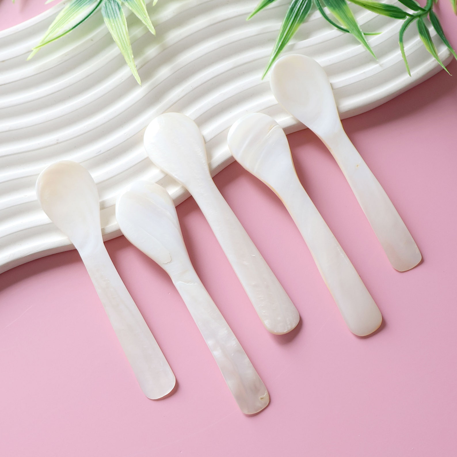 Shell Utensil Oyster Caviar Spoon, Mother of Pearl Caviar Spoon, Cute ...