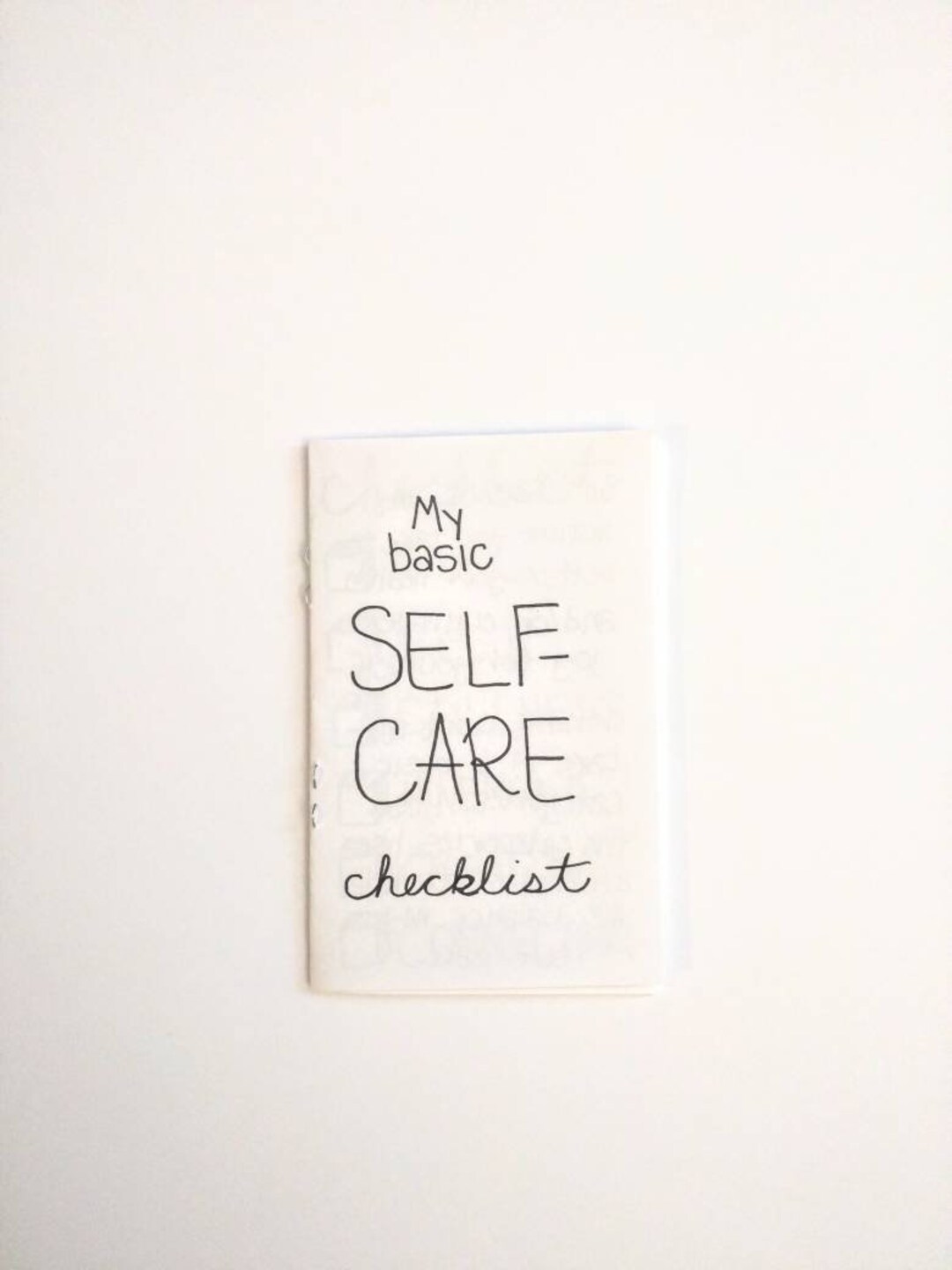 My Basic Self Care Checklist - Etsy