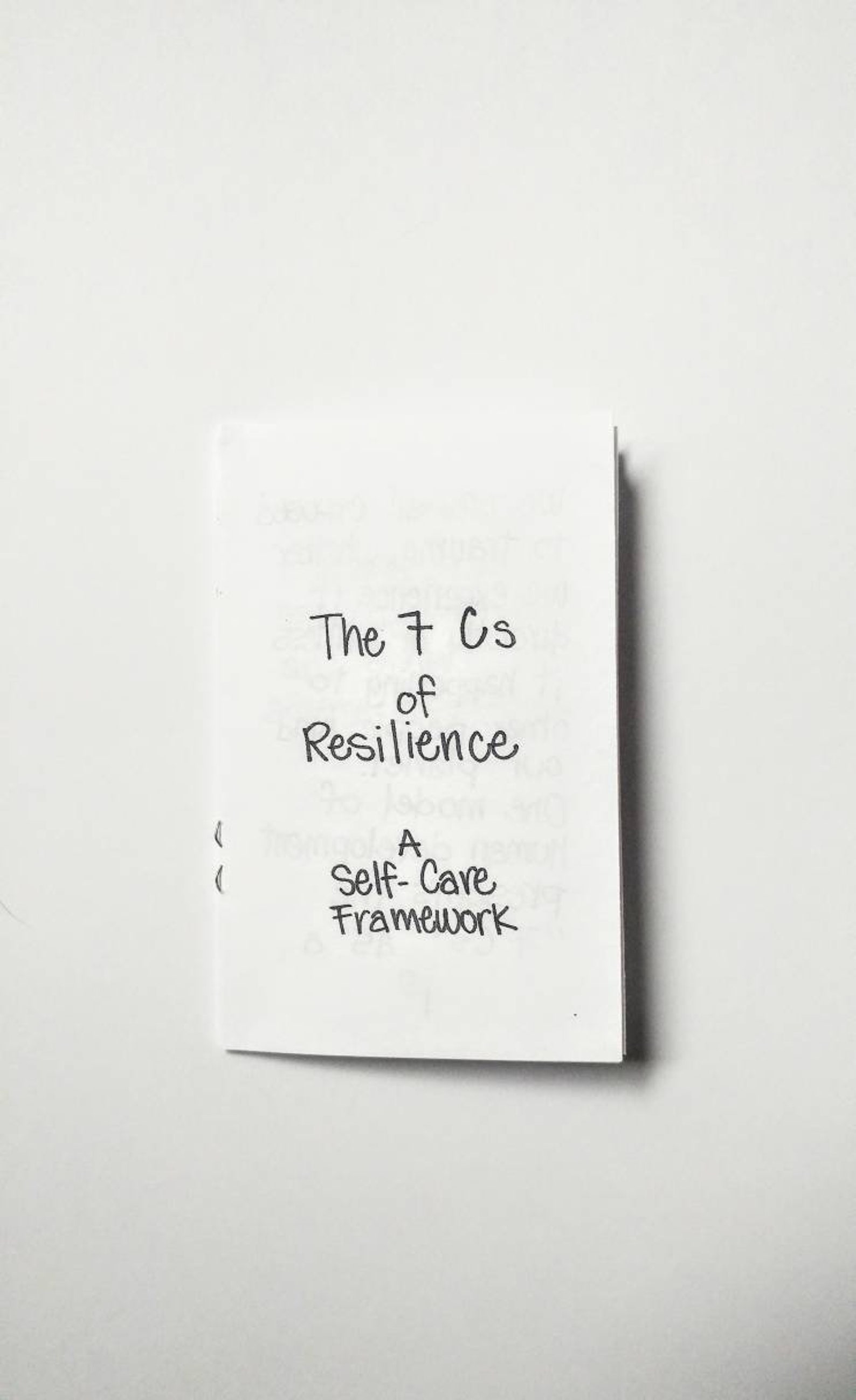 The 7 Cs of Resilience: A Self Care Framework - Etsy