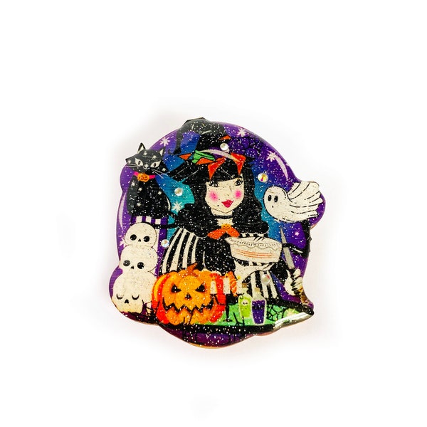 Halloween Brooch - Etsy