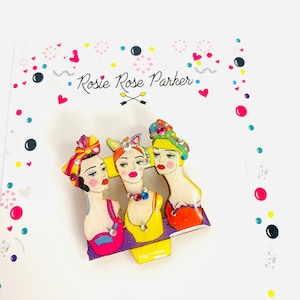 Pin up Retro Brooch Rockabilly Pin Fashion 1950's Jewellery 1940's ...