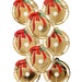 Jingle Bell Plates Gold Jingle Bell Shaped Plates Christmas Party ...