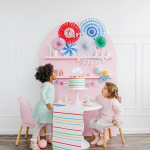 Pastel Happy Birthday Paper Plate Oui Party Hexagon - Etsy