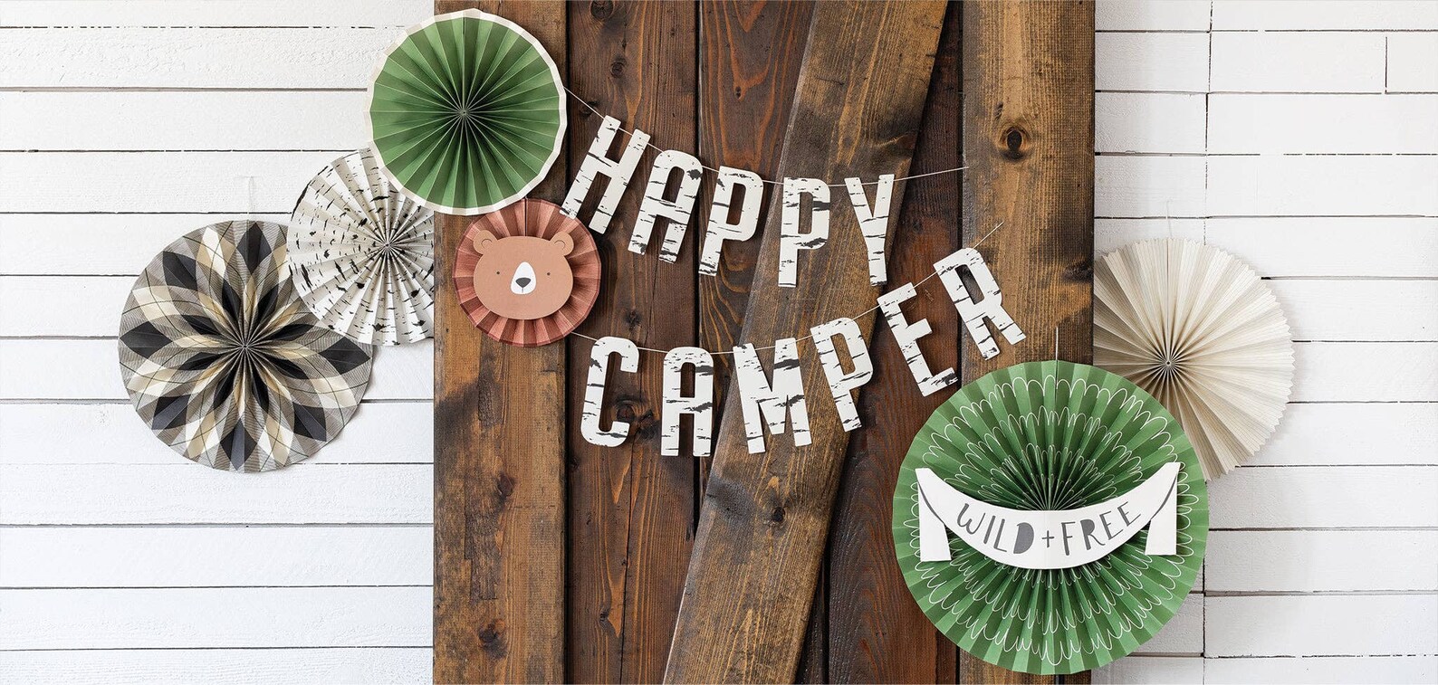 Adventure Happy Camper Banner One Happy Camper Wild One | Etsy