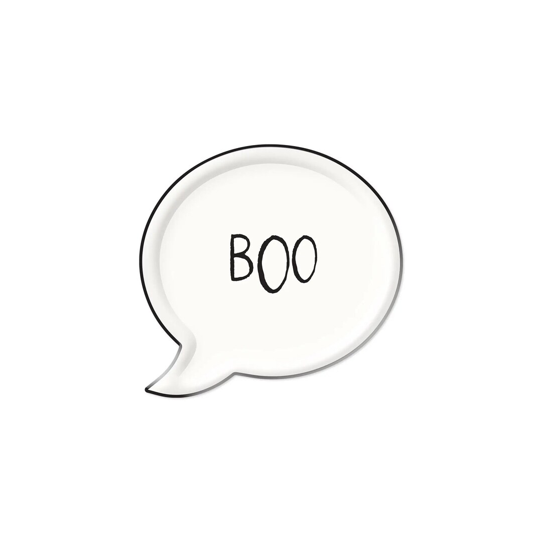 Happy Haunting Boo Paper Plate 8ct Boo Plates Halloween Party ...