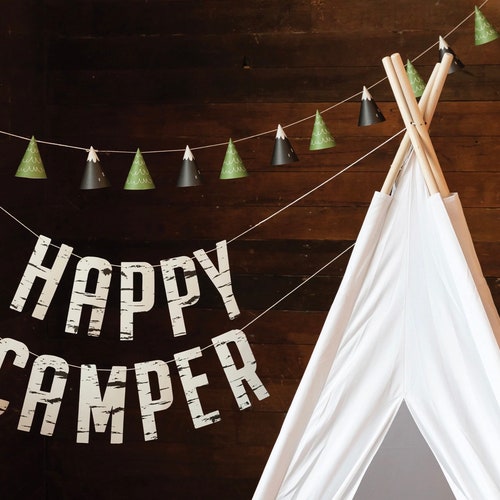 Happy Camper Camp Themed Birthday Party Centerpiece - Etsy