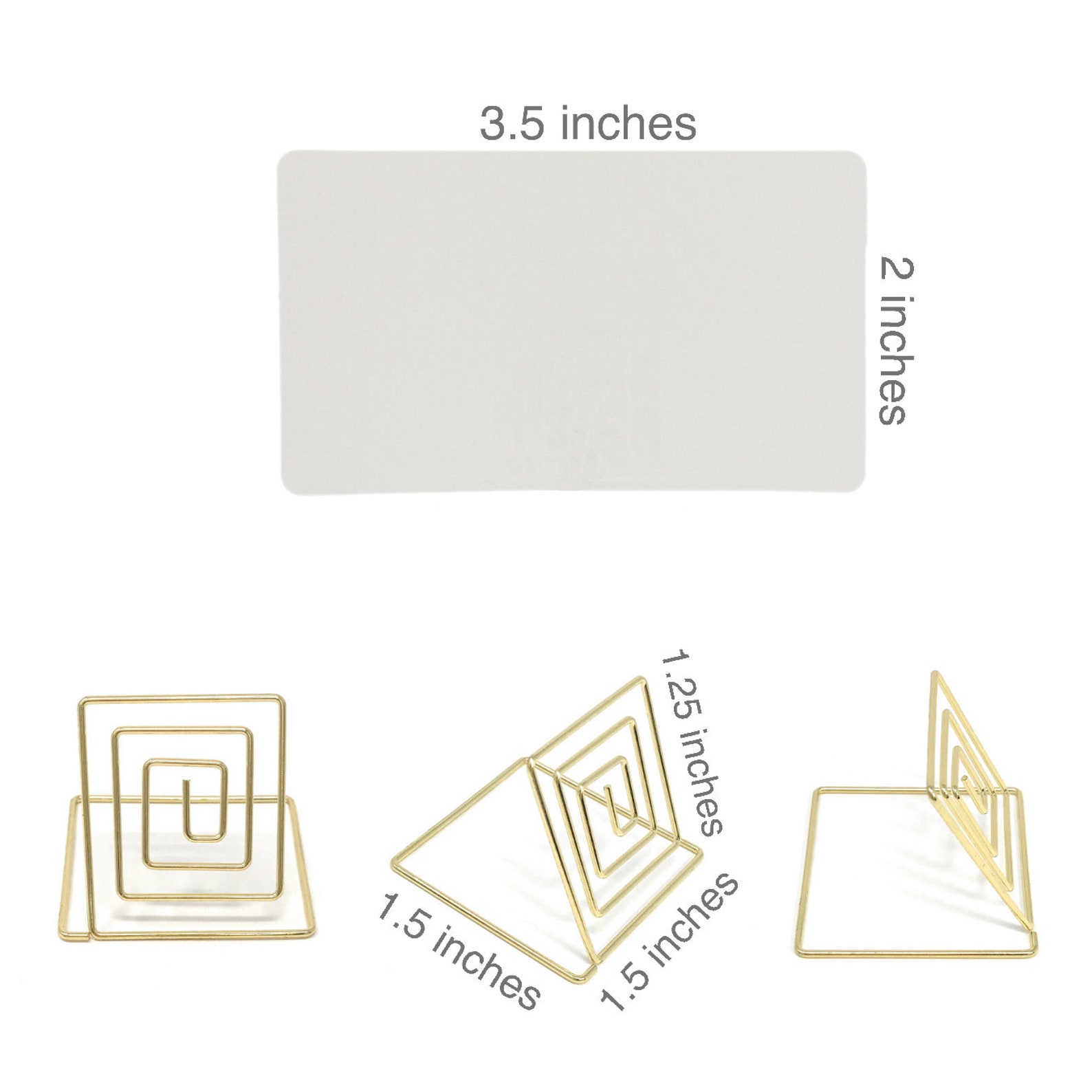 Wire Place Card Holder for Weddings Dinner Parties Photo - Etsy