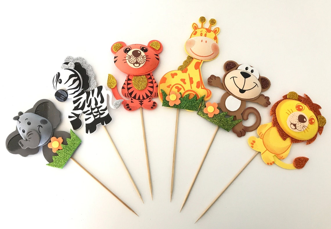 18 Small 4 Tall Plastic Foam Safari Jungle Zoo Animals - Etsy