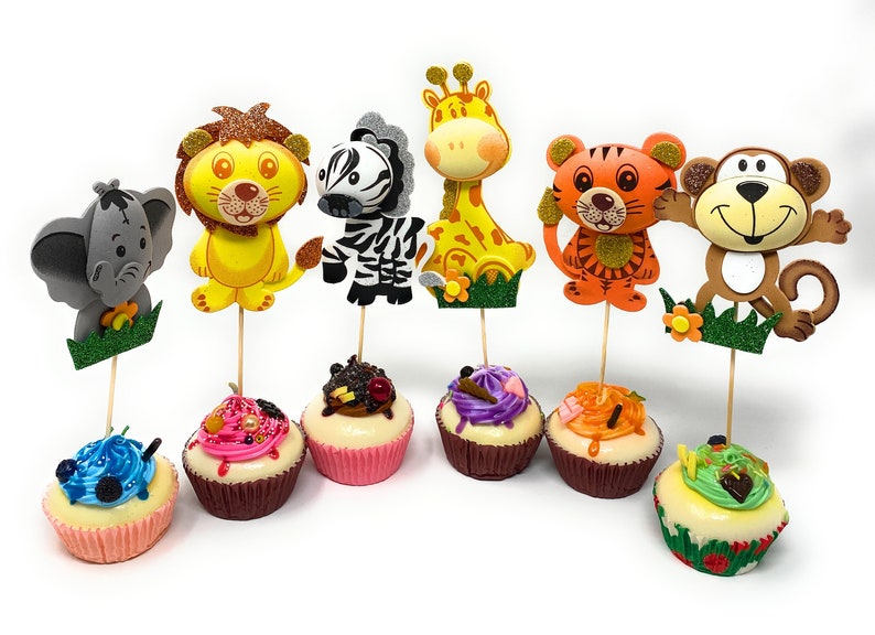 18 Small 4 Tall Plastic Foam Safari Jungle Zoo Animals - Etsy