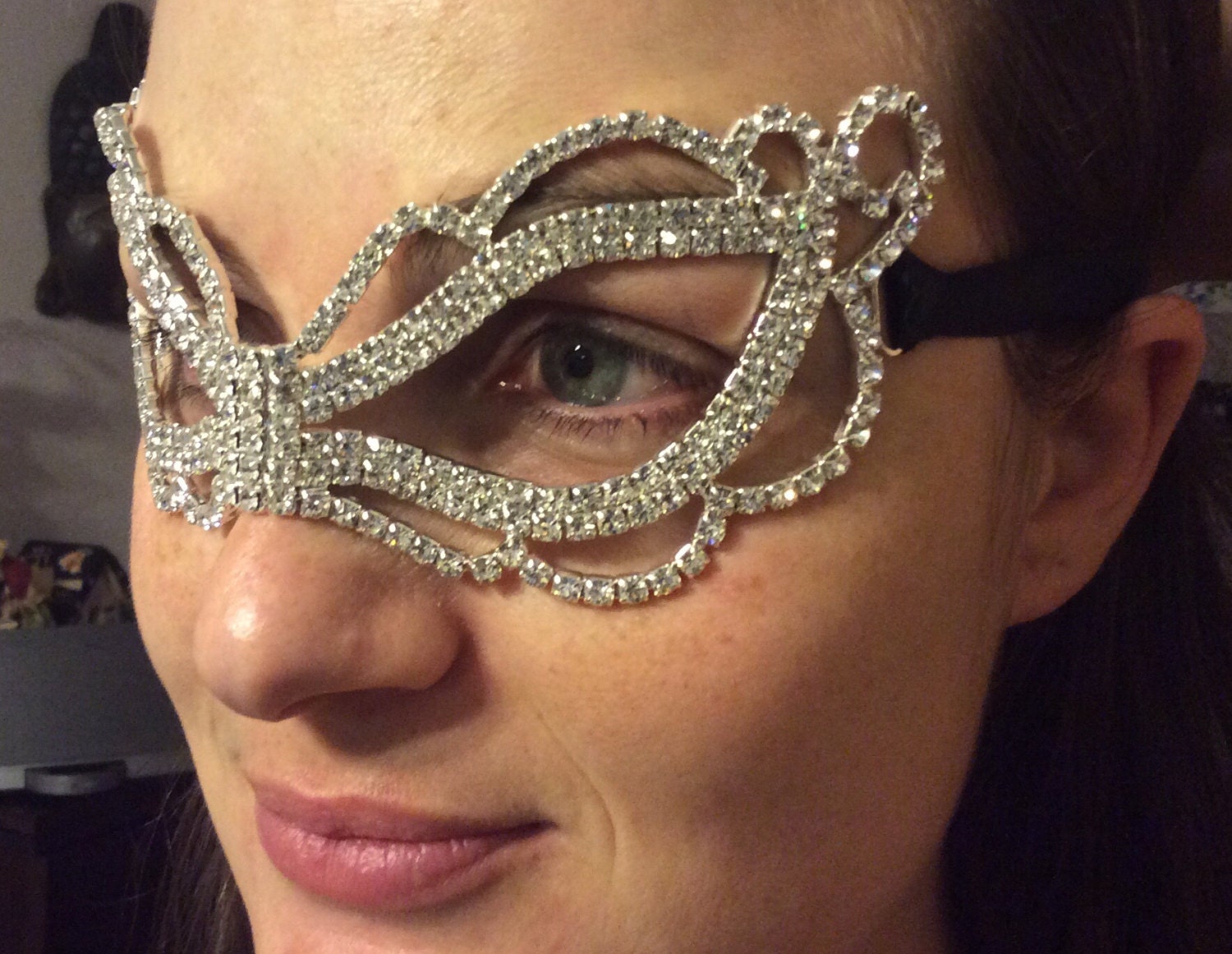 Wedding Masquerade Crystal Mask perfect for weddings proms | Etsy