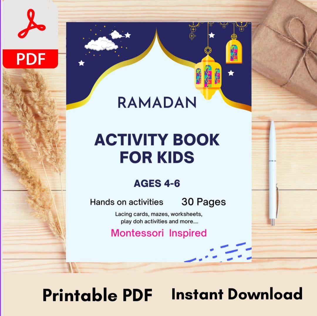 Ramadan Activity Book Printable, Muslim Kids, Ramadan Worksheets ...