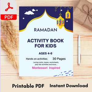 Ramadan Activity Book Printable, Muslim Kids, Ramadan Worksheets ...
