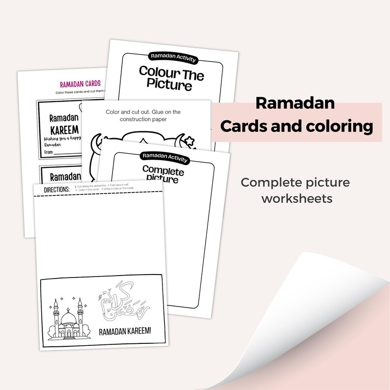 Ramadan Worksheets, Ramadan Acitvity Book, Ramadan Printable Activities ...