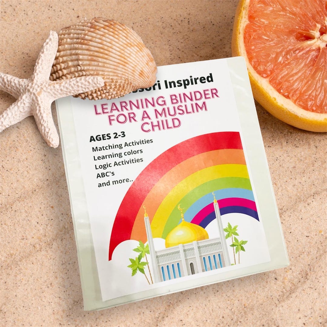 Muslim Busy Book, Muslim Busy Binder, Montessori Learning Binder for a ...