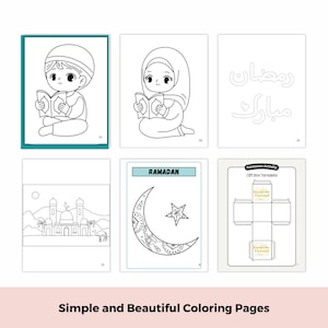 Ramadan Activity Book for Preschool and Kindergarten, Islamic Printable ...