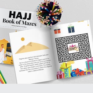 Hajj Printable, Hajj Mazes, Hajj Worksheets for Kids, Hajj Activity ...