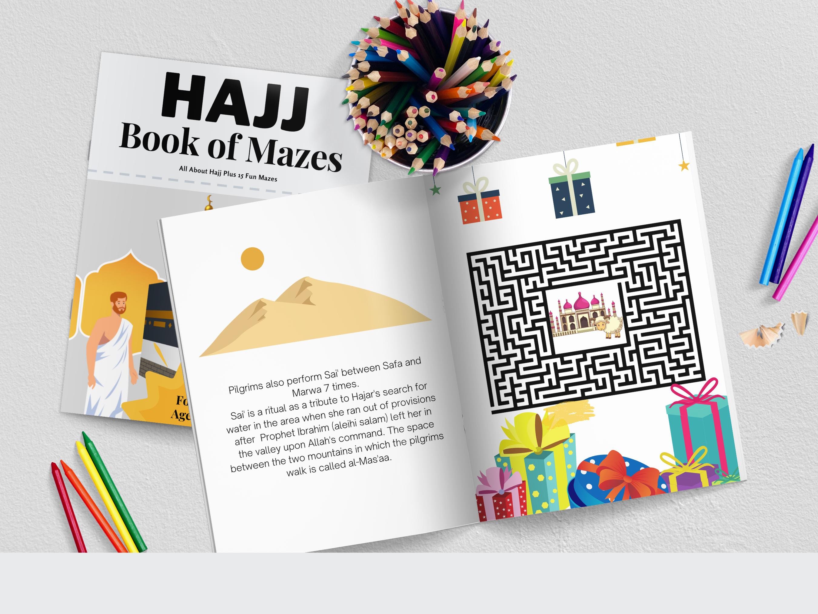 Hajj Printable, Hajj Mazes, Hajj Worksheets for Kids, Hajj Activity ...