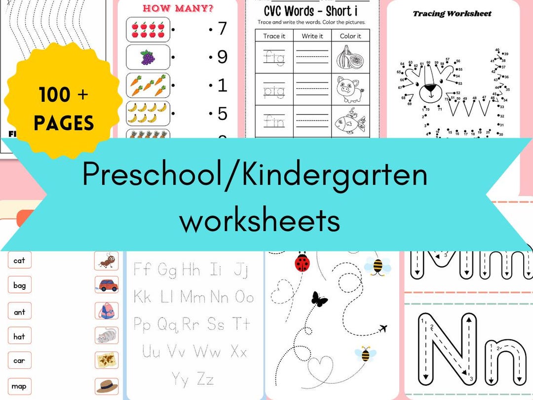 Preschool Shapes+fine Motor Printable Worksheets, Letter Tracing and ...