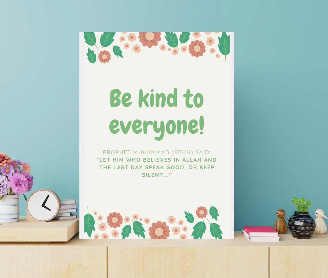 DIGITAL Muslim Posters, SET OF 5 Posters, Muslim Wall Art for Kids ...