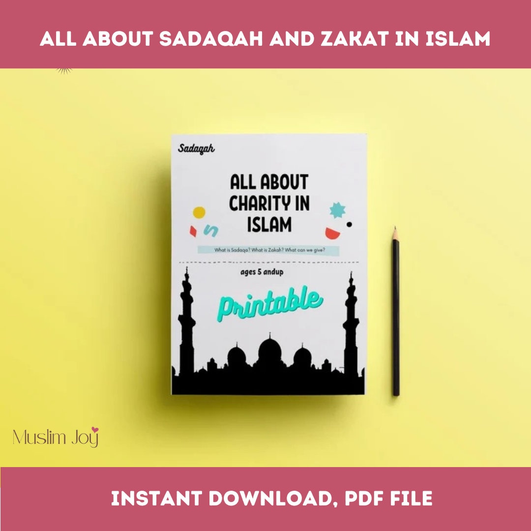Muslim Activity Book, Muslim Printable Activity Book, Sadaqah in Islam ...