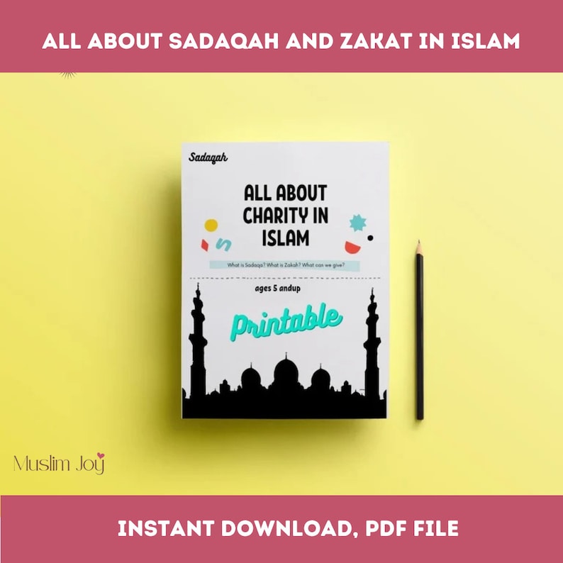 Muslim Activity Book, Muslim Printable Activity Book, Sadaqah in Islam ...