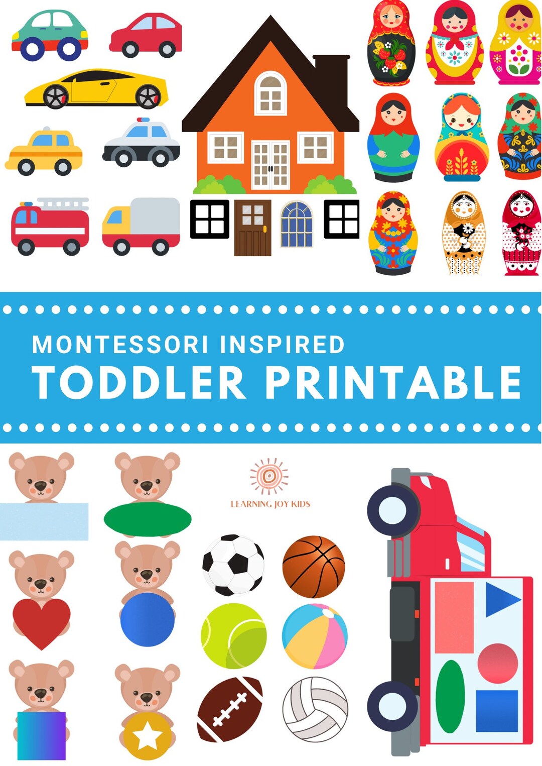 Montessori Toddler Mini Printable, Montessori Toddler Matching Activity ...