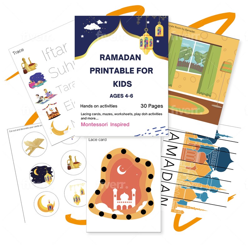 Ramadan Activity Book Printable, Muslim Kids, Ramadan Worksheets ...